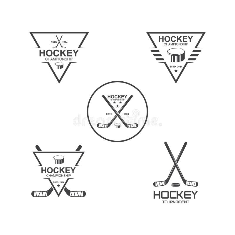 Set of Ice Hockey Logo, Emblem, Badges, Labels and Design Elements ...