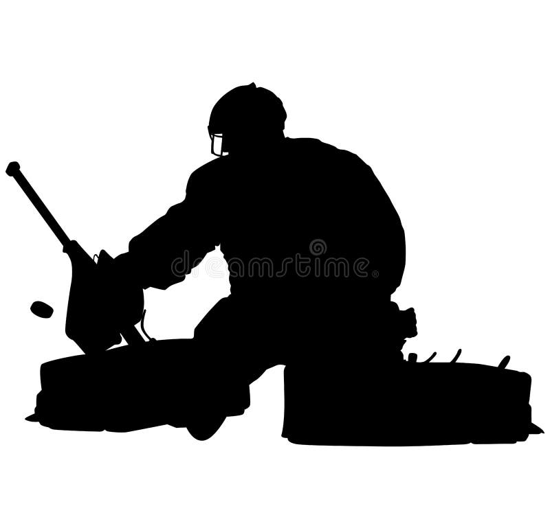 Ice Hockey Player Goaltender, Goalie in Full Goalkeeper Equipment ... Ice Hockey Player Goaltender, Goalie in Full Goalkeeper Equipment ...