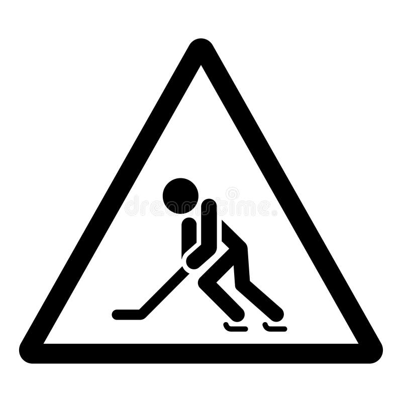 Ice Hockey Player Symbol Sign,Vector Illustration, Isolate on White ...