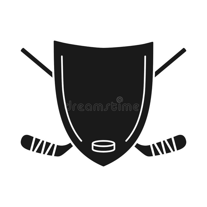 Ice Hockey Shield Logo Vector Stock Vector - Illustration of equipment ...