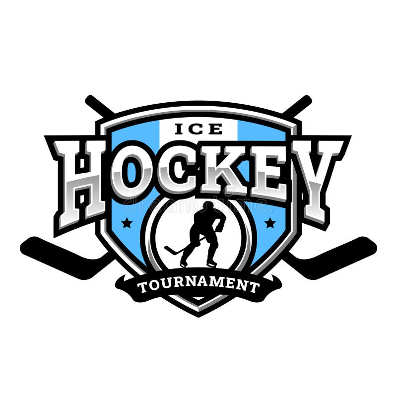 Hockey Tournament Sport Logo Template Stock Vector - Illustration of ...