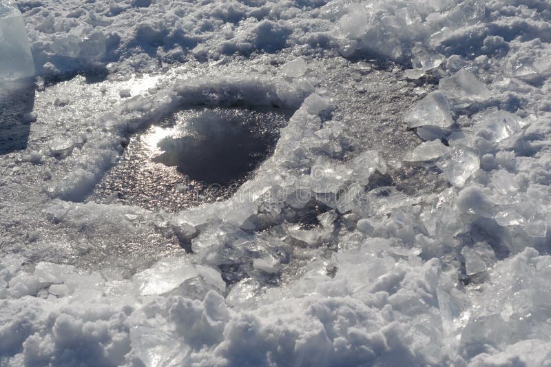 Ice hole stock photo. Image of river, season, catch, waterhole - 27928508