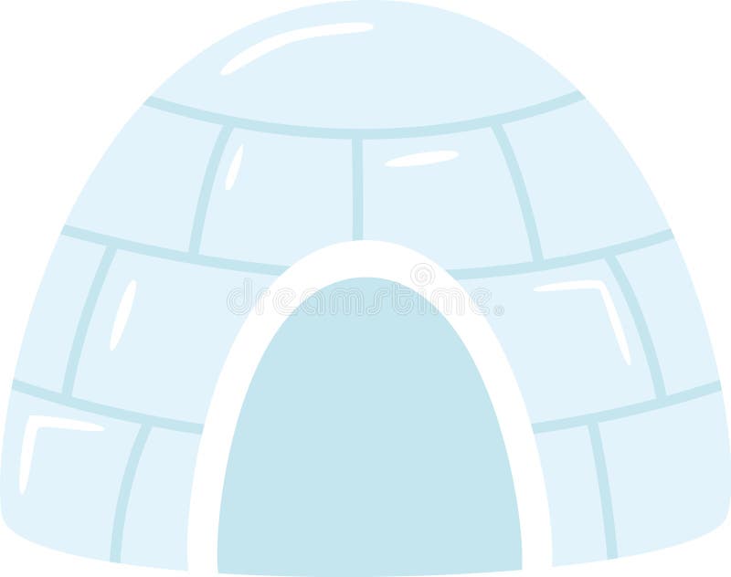 Ice House Building stock vector. Illustration of nature - 290244945