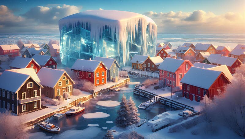 The Ice House Stands Out from the Rest Stock Photo - Image of vacation ...