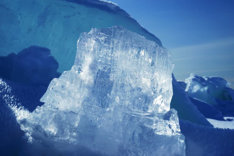 Ice hummocks stock image. Image of lake, hump, blue, block - 23781581