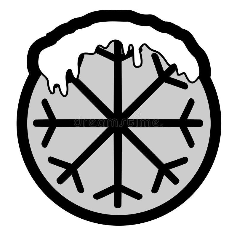 Ice icon stock vector. Illustration of climate, circle - 28608401