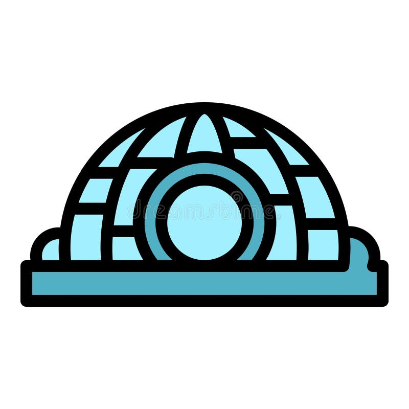 Ice igloo icon vector flat stock vector. Illustration of isolated ...