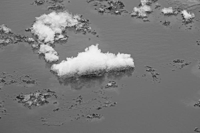 Ice Islands Floating on the River Stock Photo - Image of natural ...