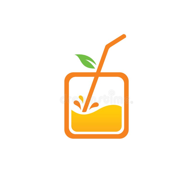 Fruit Juice Logo. Ice Juice Logo Design Stock Vector - Illustration of ...