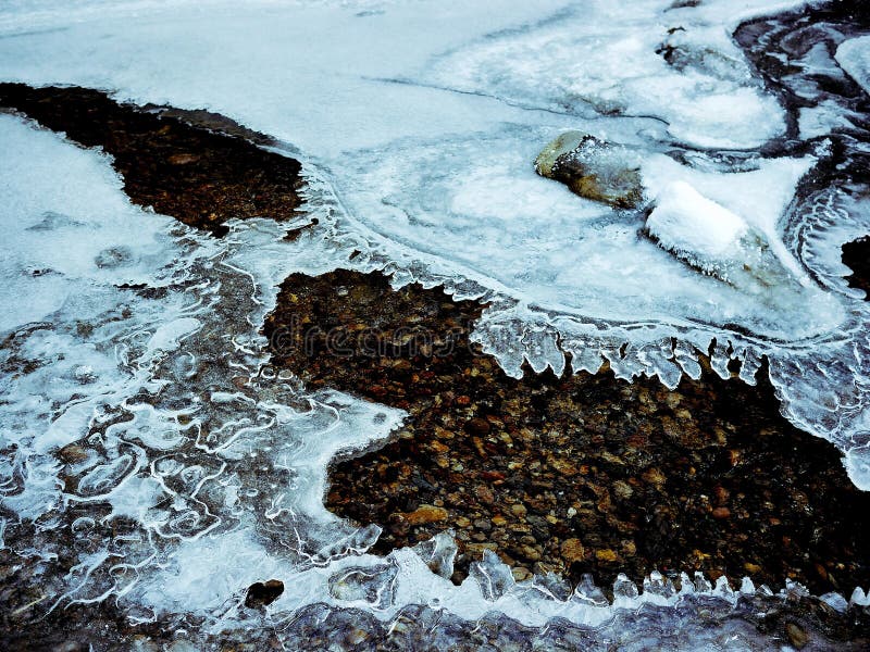 Ice lake stock photo. Image of frosty, pattern, racing - 59538192