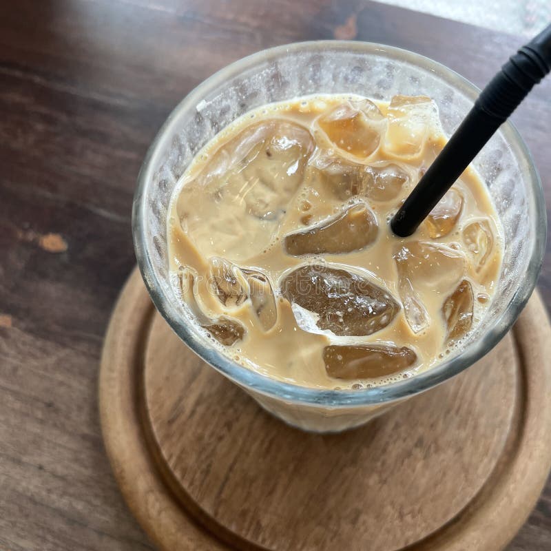 Ice Latte Coffee Refreshing Cold Drinks Stock Image - Image of cooking ...