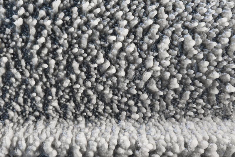 Ice Layer Formed on Car Door at Winter Freezing Rain on the Road, Full ...