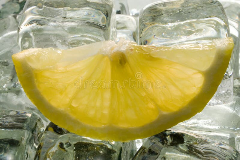 Ice and lemon stock image. Image of soda, fruit, crisp - 1055121
