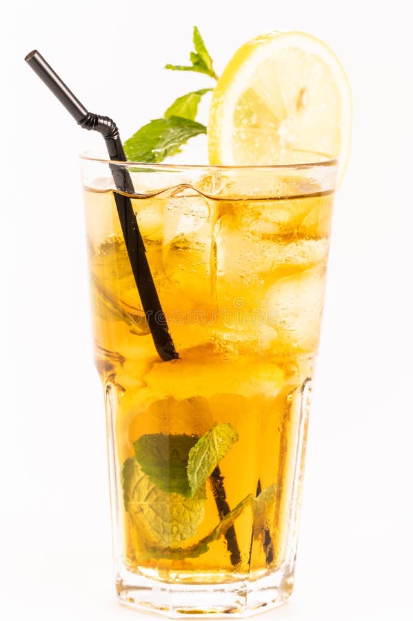 Ice lemon tea stock photo. Image of full, alcohol, flowing - 21815030