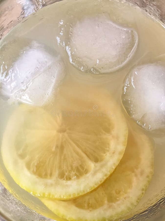 Ice lemonade drink stock image. Image of drink, macro - 74707111