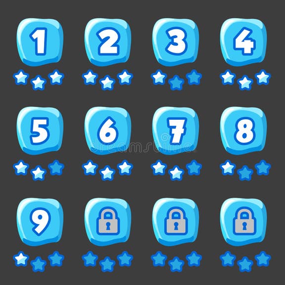 Ice level selection stock vector. Illustration of icon - 39502160