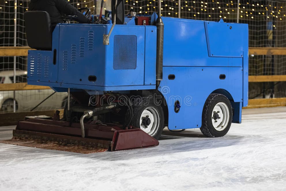 Ice leveling machine stock image. Image of sweep, level - 240544215