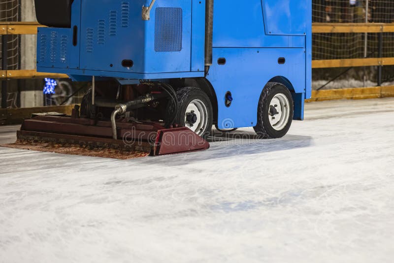 Ice leveling machine stock image. Image of preparation - 242179749