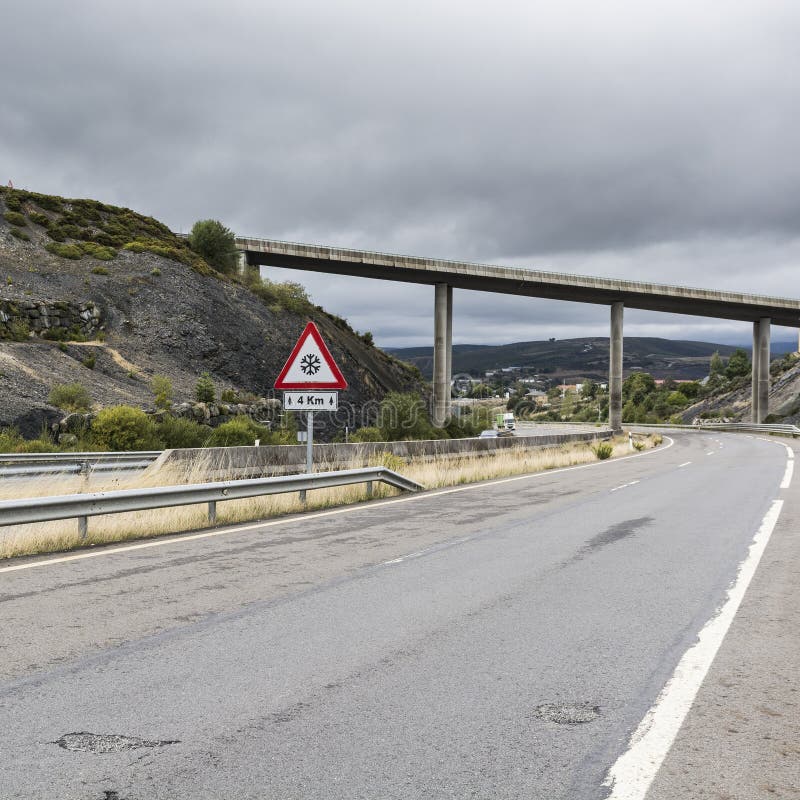 Ice Likely warning sign stock image. Image of mysterious - 107732819