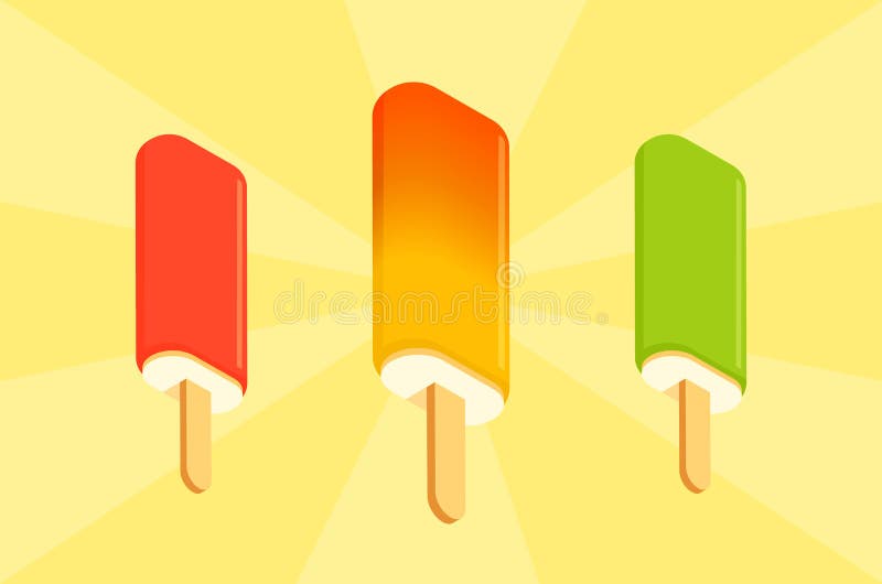 Ice lolly stock vector. Illustration of vector, green - 53165939