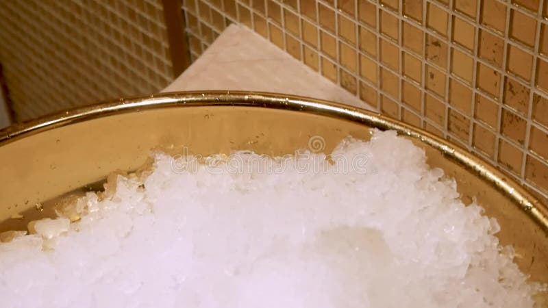 Ice Machine in a Luxury Wellness SPA Stock Footage - Video of pampering ...