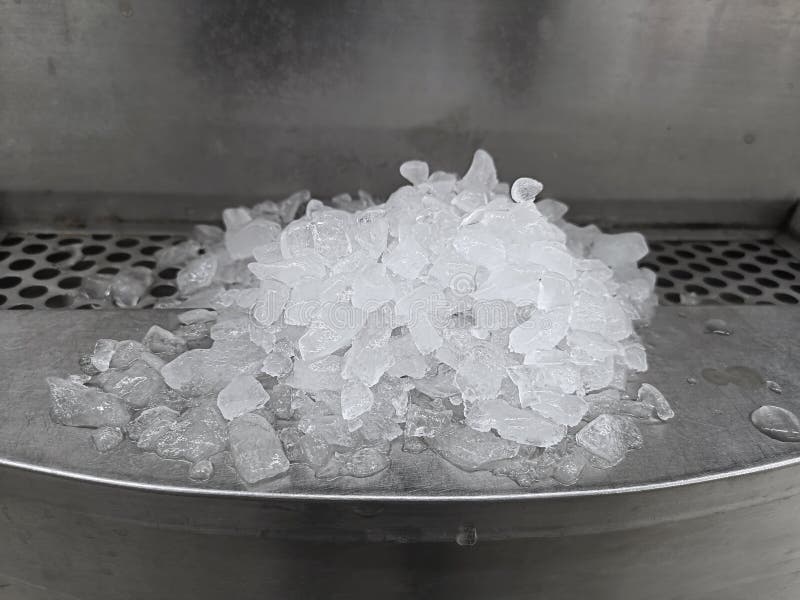 An Ice Making Machine Which Placed in Modern Restaurant Stock Photo ...