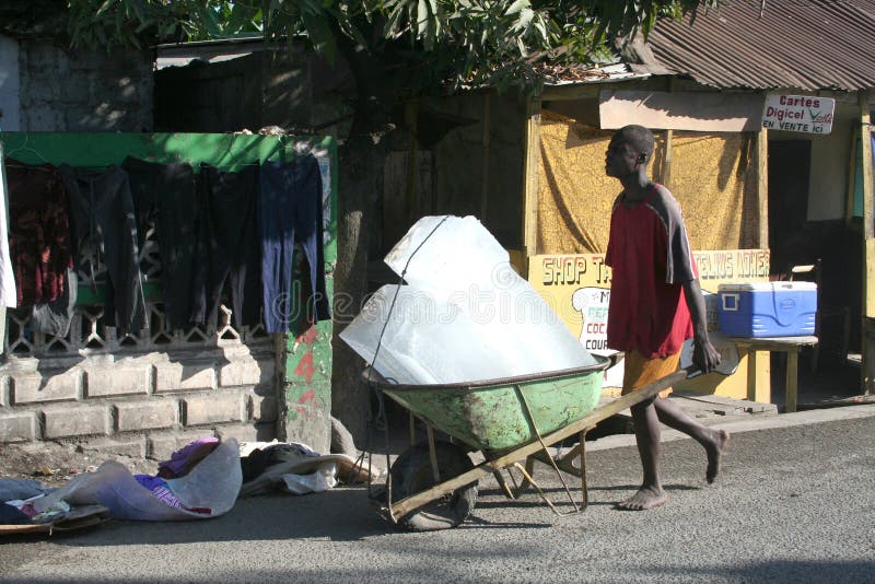 Ice Man of Limbe, Haiti editorial photo. Image of country - 46603116