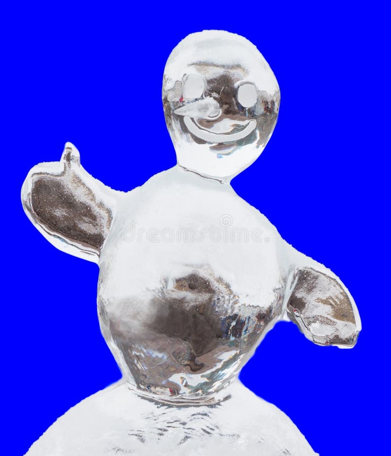 Ice Man stock photo. Image of frozen, isolated, blue - 50065838