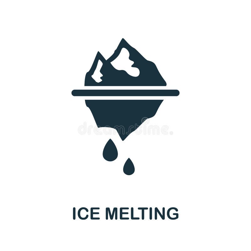 Ice Melting Icon. Simple Element from Global Warming Collection ...