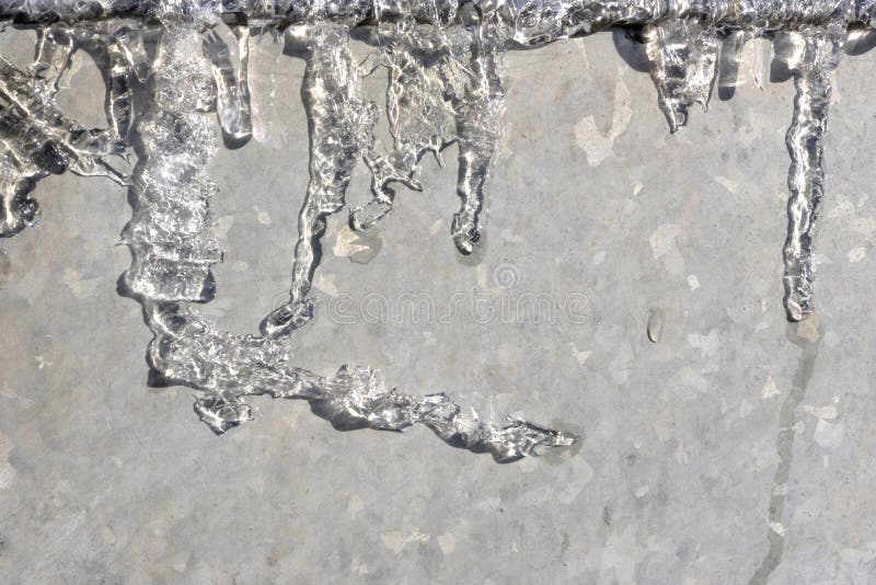 Ice on a metal surface stock image. Image of melting - 48904875