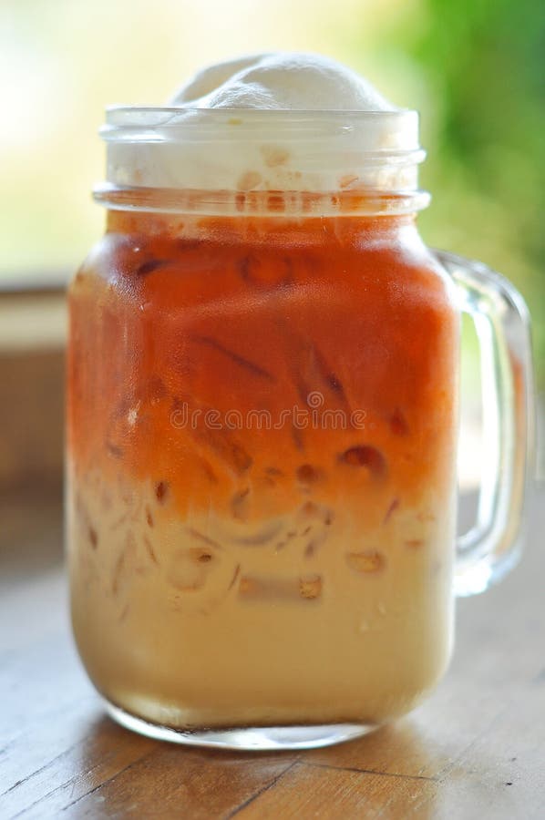 Ice milk tea stock image. Image of bubble, beverage - 108455797