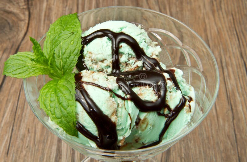 Ice mint stock image. Image of creamy, green, cream, topping - 19276173
