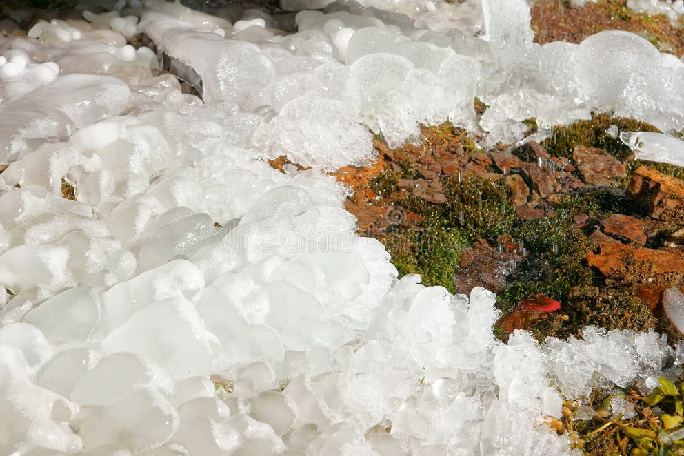 Ice mound stock photo. Image of winter, freeze, freezing - 48347328