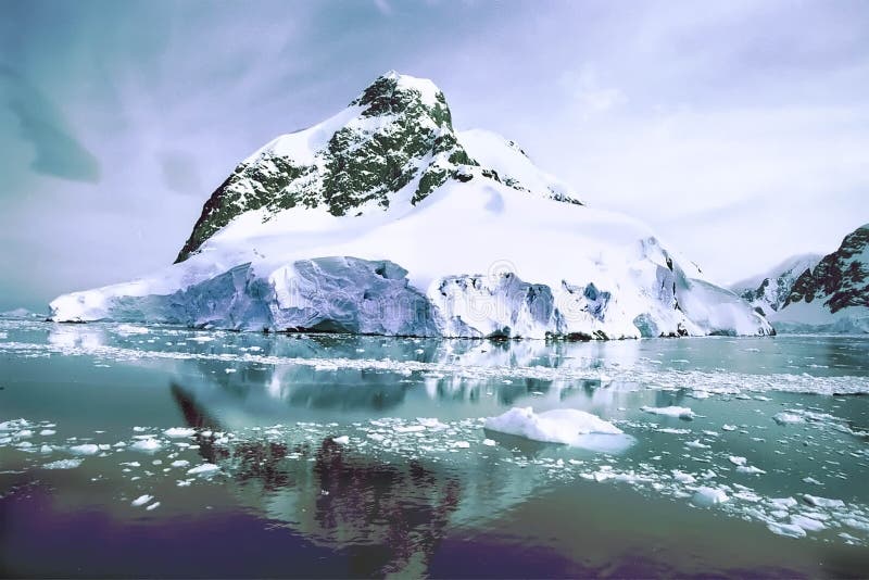 Ice mountain stock photo. Image of floe, summer, scenic - 17910