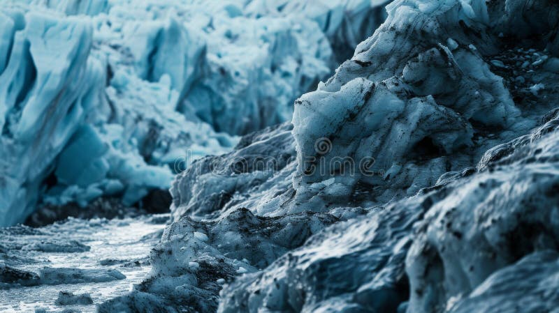 Ice Mountain Melting Show Textures and Formations Due To Global Warming ...