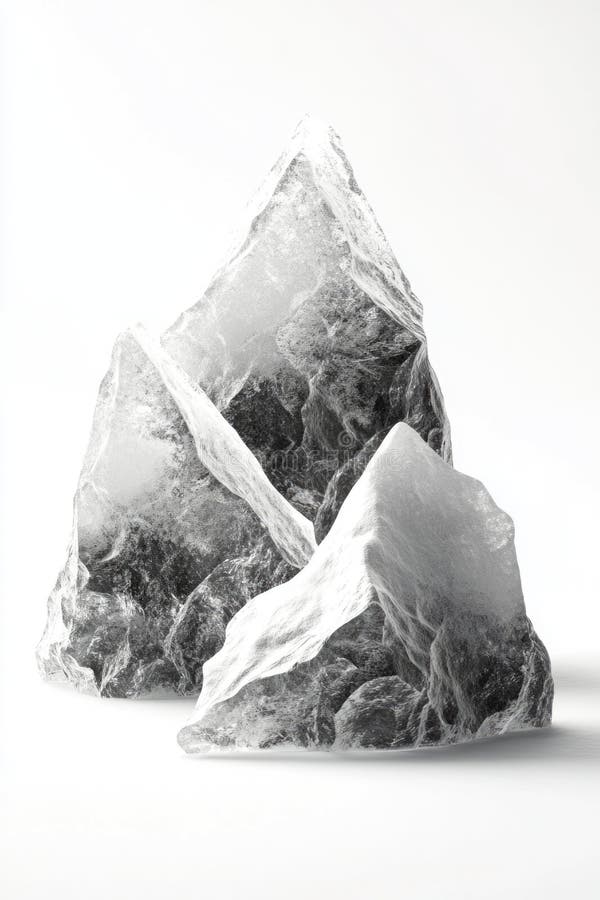 Ice Mountain Rocks stock illustration. Illustration of winter - 367080717