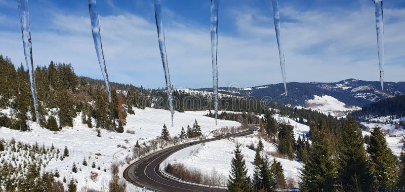 Ice and mountain snow land stock image. Image of ridge - 243077019