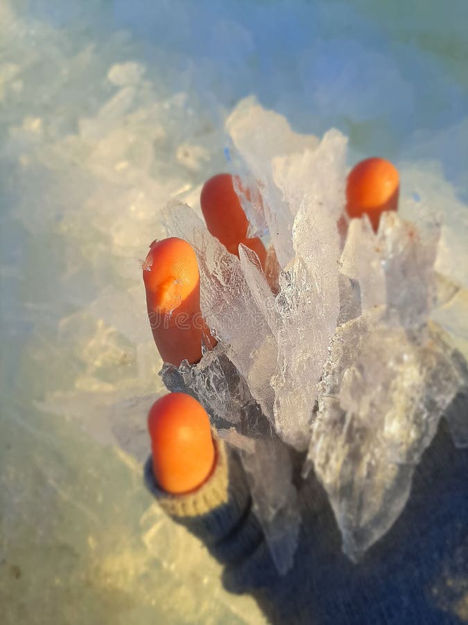 Spring Ice Drift on the River Stock Image - Image of frost, island ...