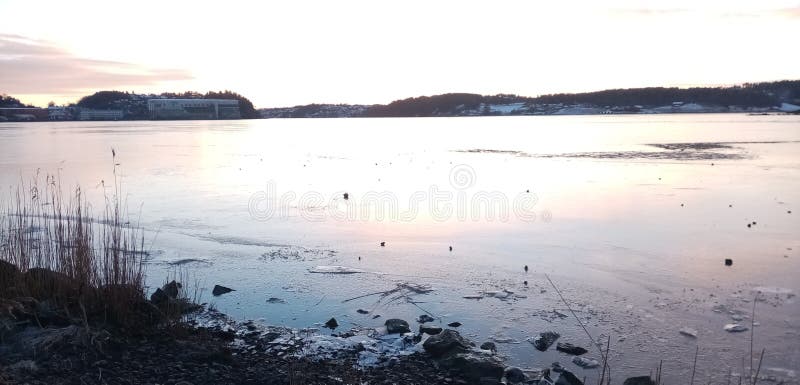 Ice ocean break stock photo. Image of lake, reflection - 226327584