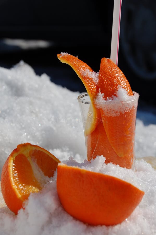 Ice oranges stock image. Image of orange, frozen, food - 895977