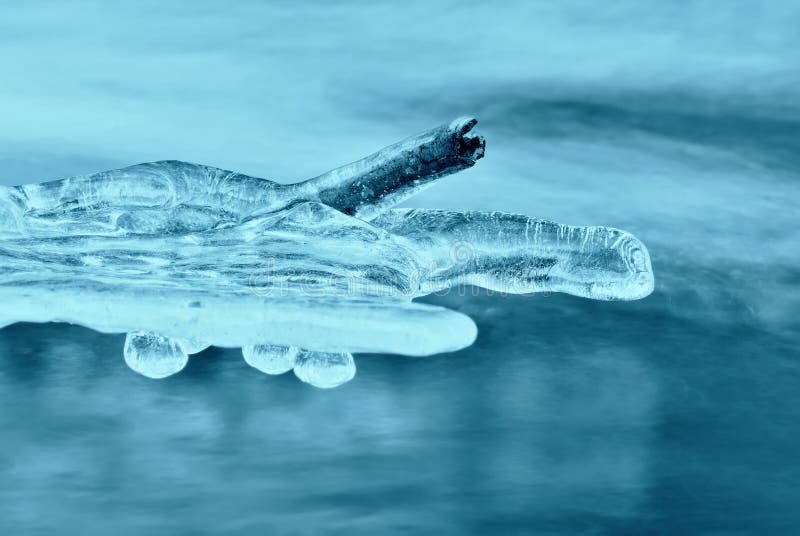 Ice over the lake stock image. Image of freeze, flowing - 34225571