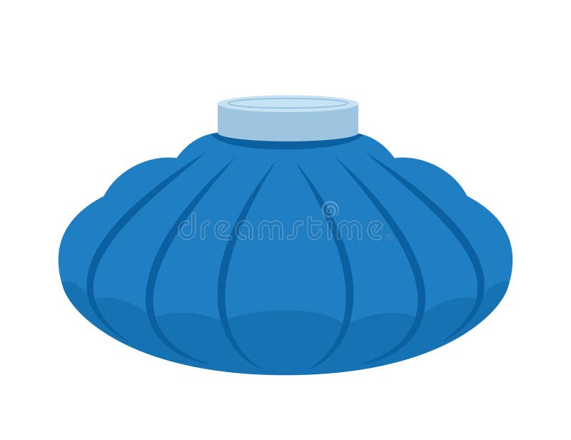 Ice Pack, Blue Cold Compress. First Aid Treatment Element. Vector ...