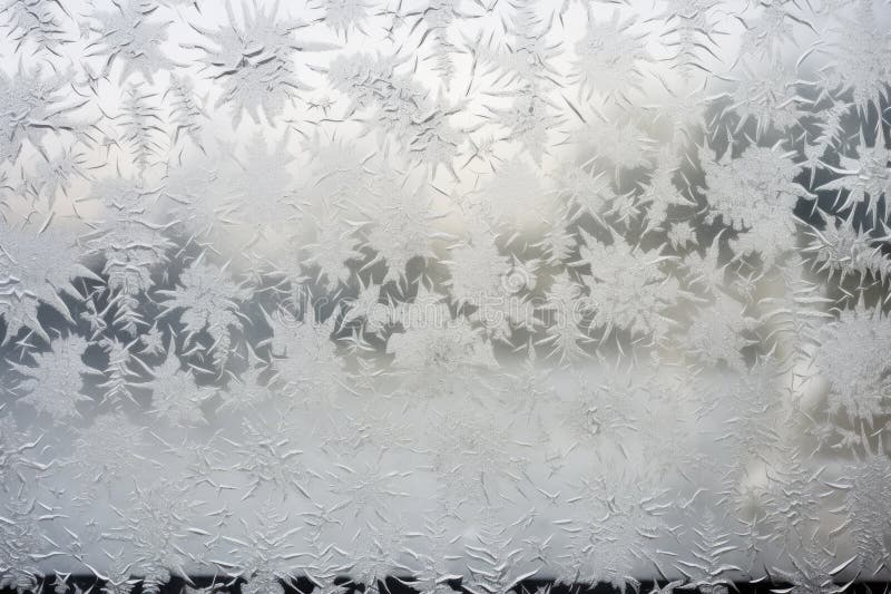 Ice Particles on a Window Pane Stock Image - Image of winter, crystal ...