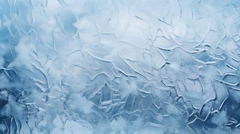 Ice Pattern on a Frozen Puddle Stock Image - Image of bubbles, nature ...