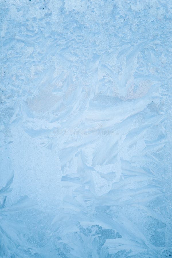 Ice pattern on glass stock photo. Image of blue, close - 81744354