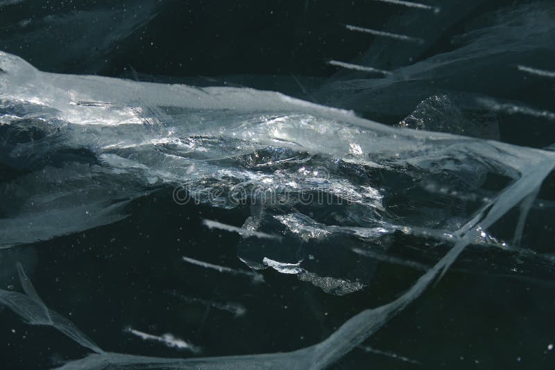 Ice Pattern, Texture, Water, Baikal Stock Image - Image of baikal ...