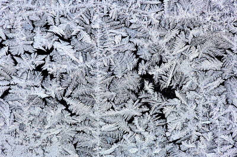 Ice Pattern on a Window, Montana. Stock Image - Image of winter ...