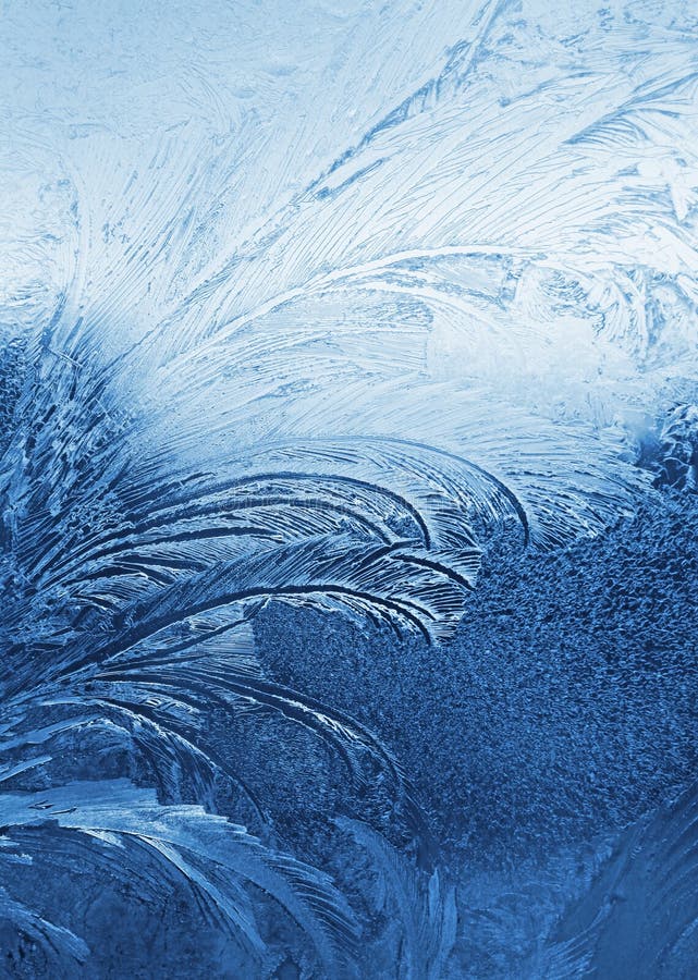 Jack Frost Feathery & Crystal Winter Ice Patterns Stock Image - Image ...