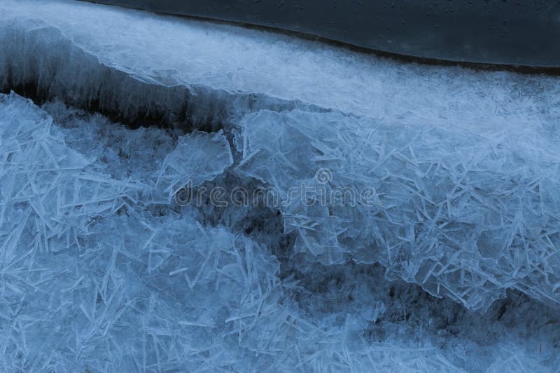Ice Patterns, Ausable River, Adirondack State Park, New York Stock ...