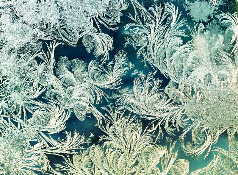 Ice patterns on glass stock image. Image of detailed, wintertime - 7929029